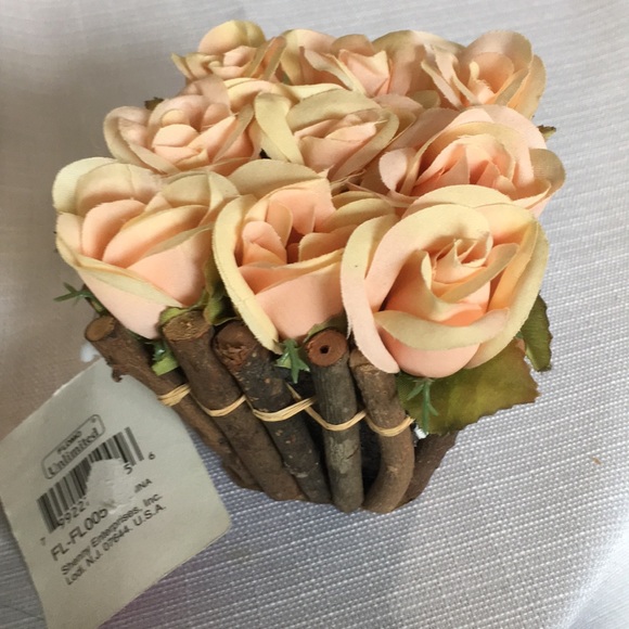 Accents | Set Of A Dozen Potted Stick Vase Faux Roses | Poshmark